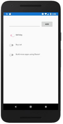 Walkthrough: Todo App - Maui Blazor Bindings